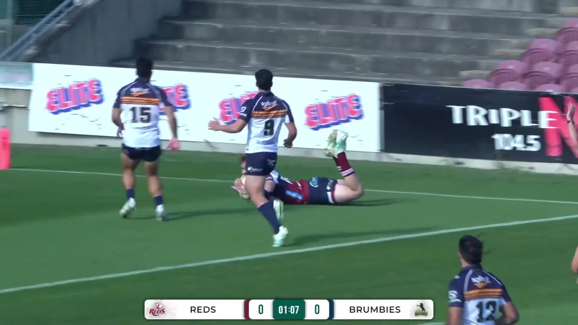 Tim Ryan Try v Brumbies | SRP 2025