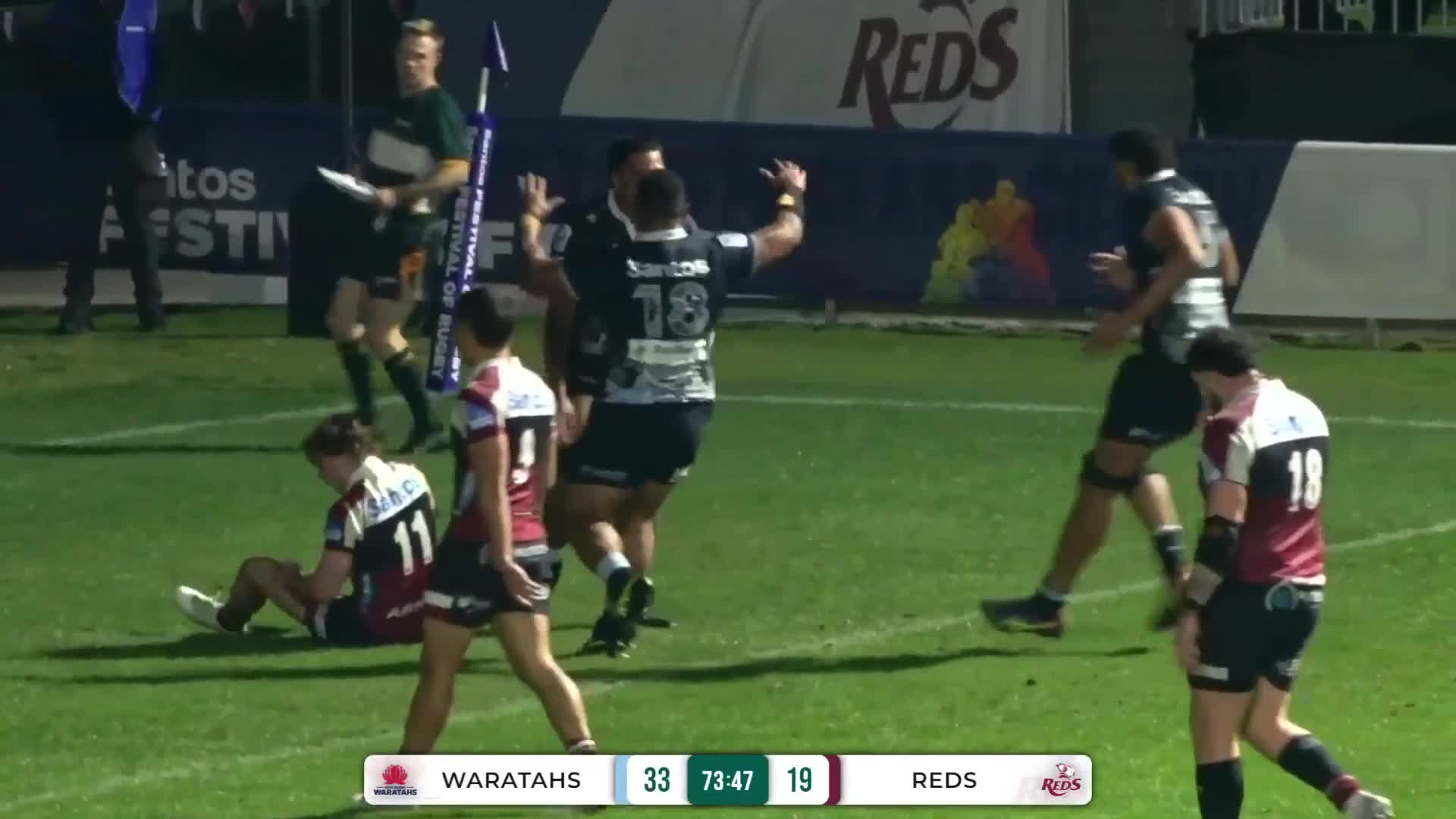 Clement Halaholo Try v Queensland Reds | SRP 2025