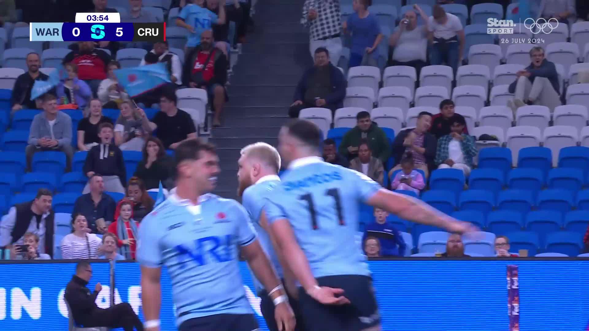 Lachlan Swinton Try v Crusaders | SRP 2024