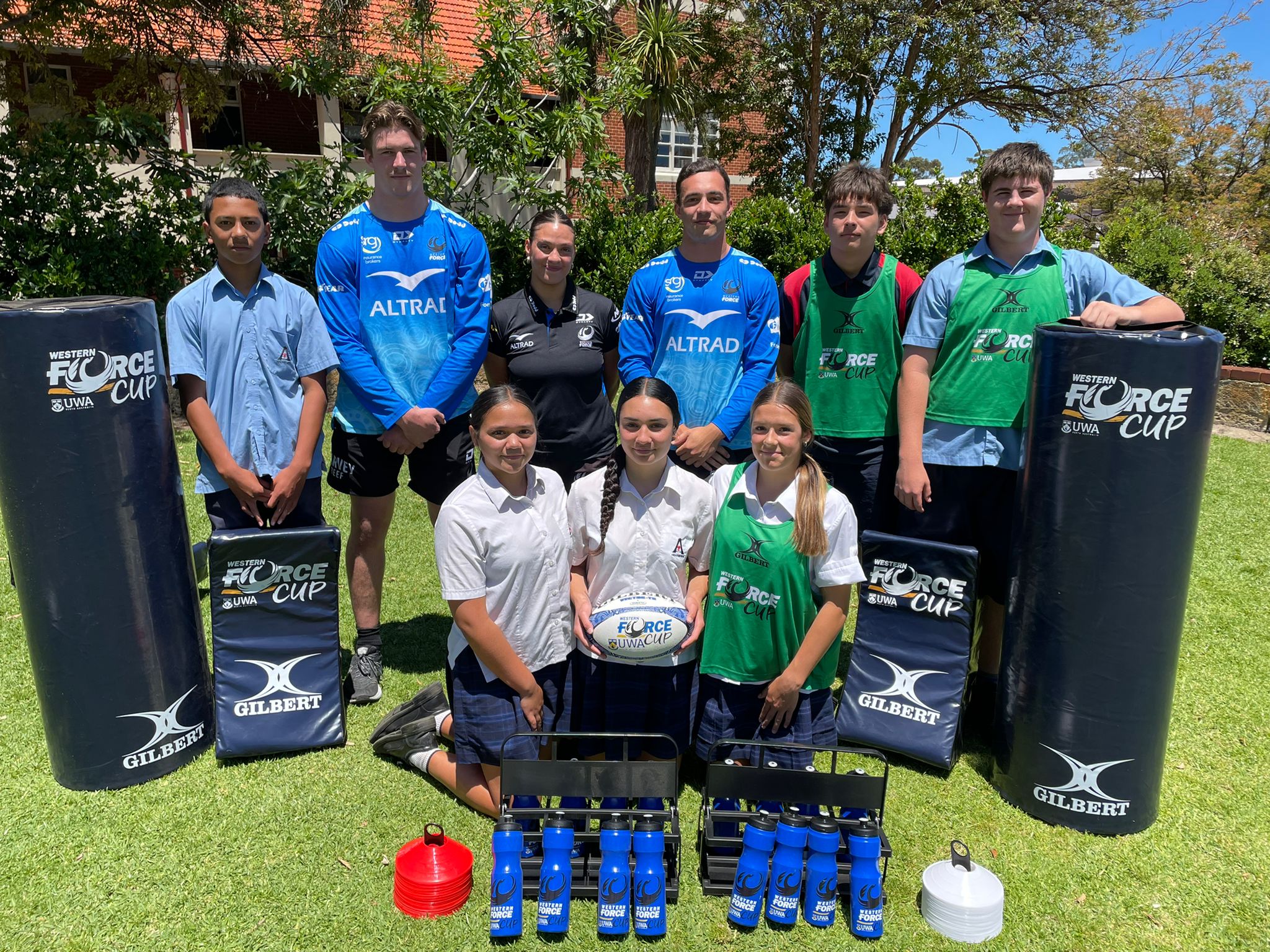 Aranmore Catholic College receive the first Western Force rugby ...