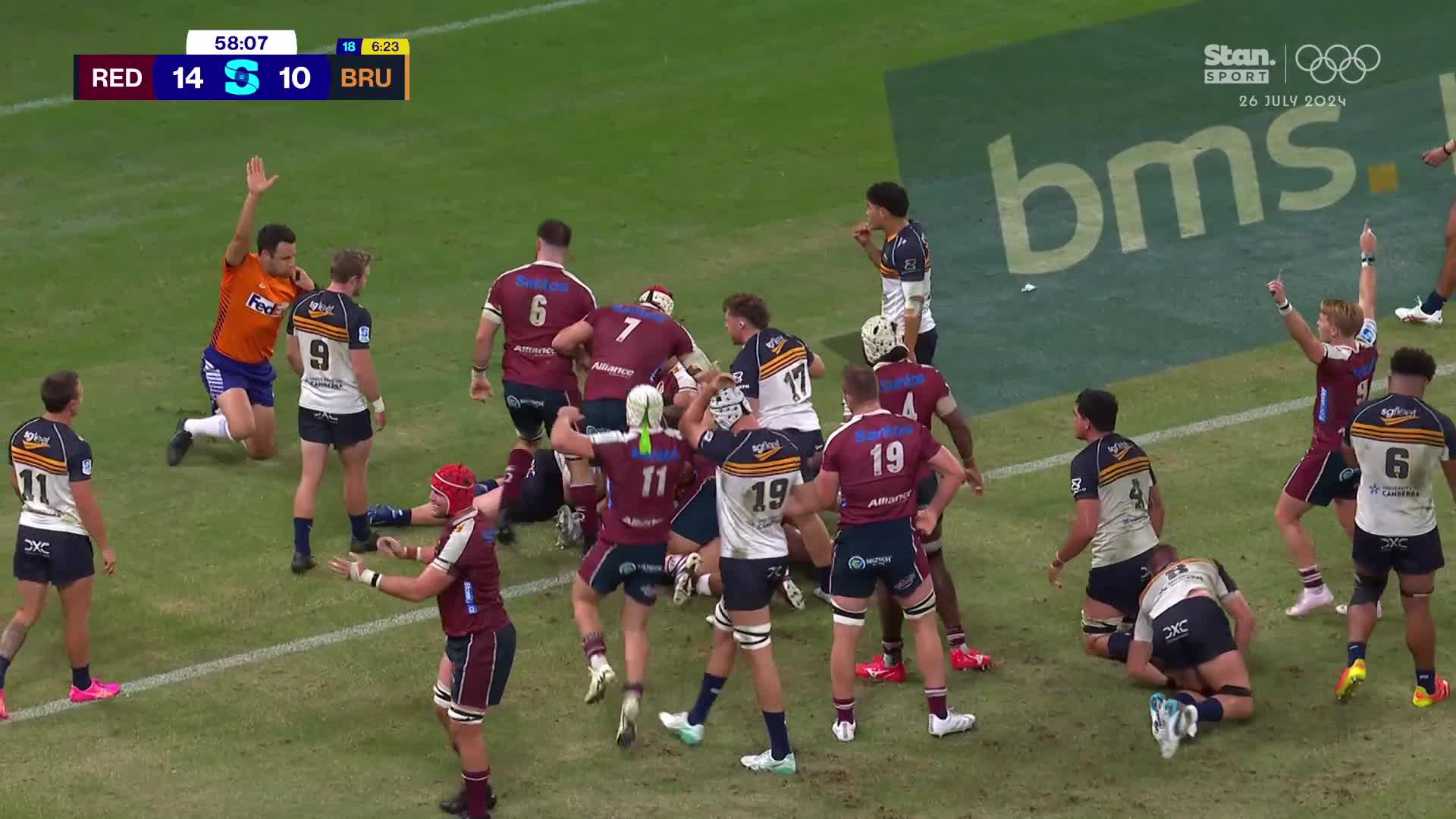 Josh Nasser Try v Brumbies | SRP 2024