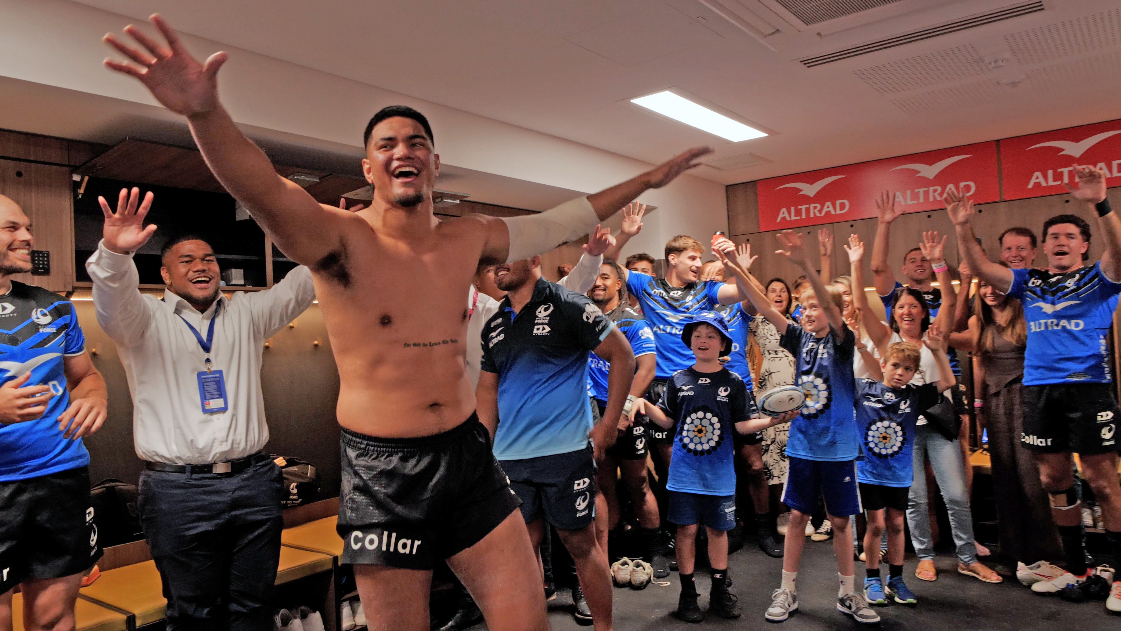Western Force team song after downing NSW Waratahs