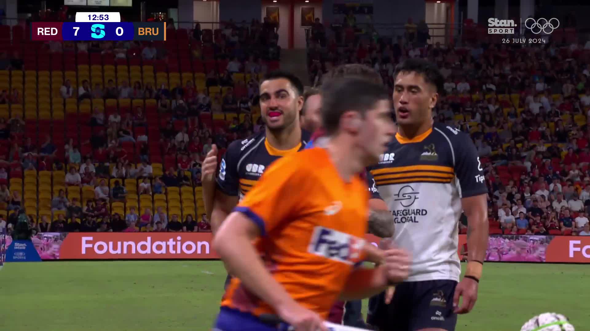 Tom Wright Try v Queensland Reds | SRP 2024