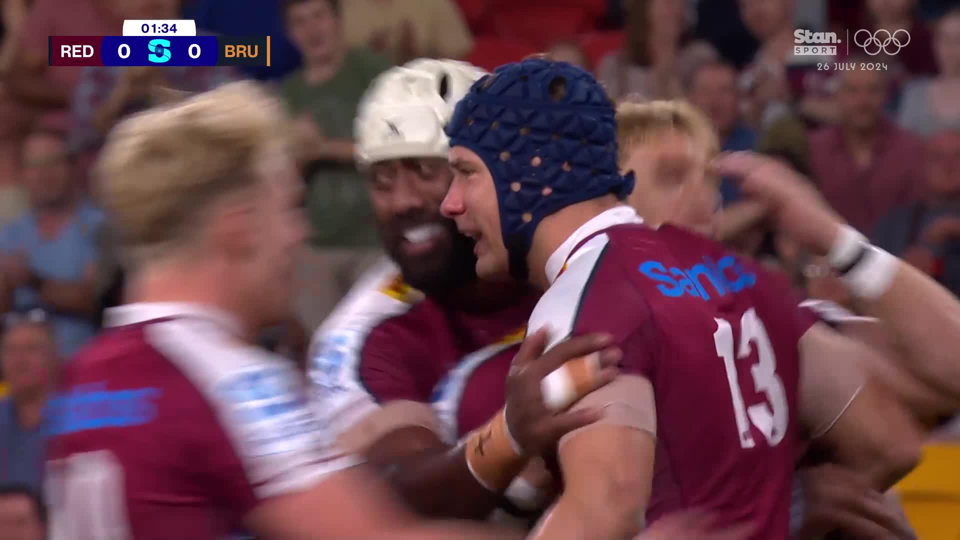 Josh Flook Try v Brumbies | SRP 2024