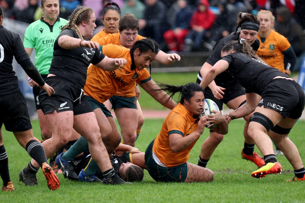 Brave Wallaroos give New Zealand a scare in the rain