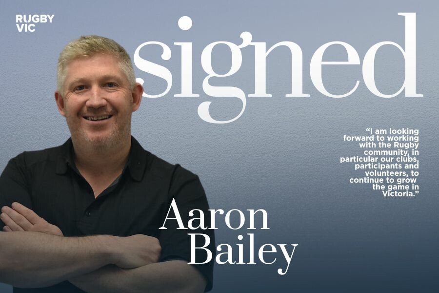 Aaron Bailey Signed as New Rugby Victoria CEO
