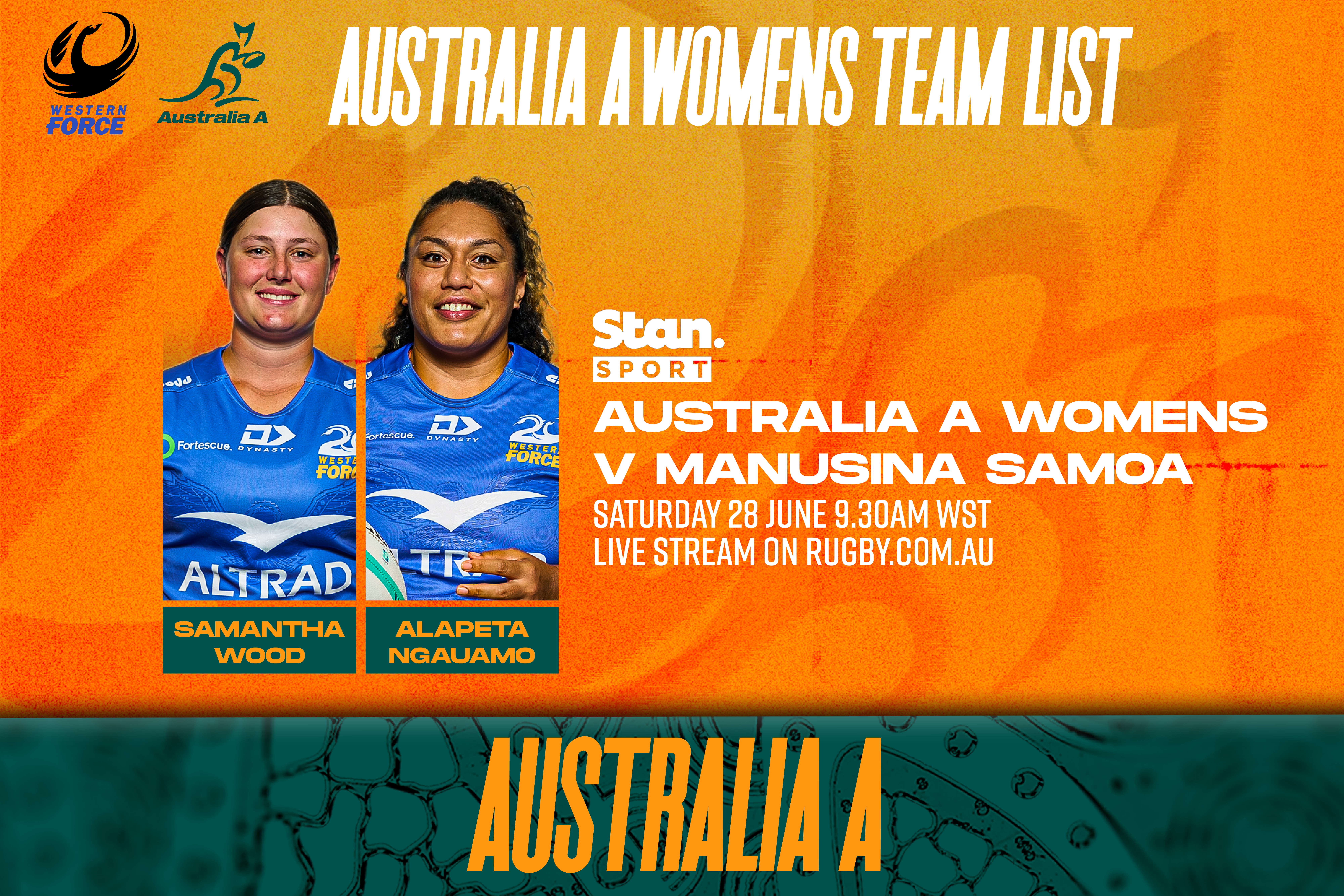 Wood returns alongside Ngauamo for Australia A clash with Manusina