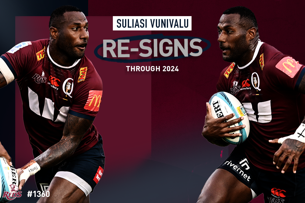 Suliasi Vunivalu re-signs with Queensland and Australian Rugby