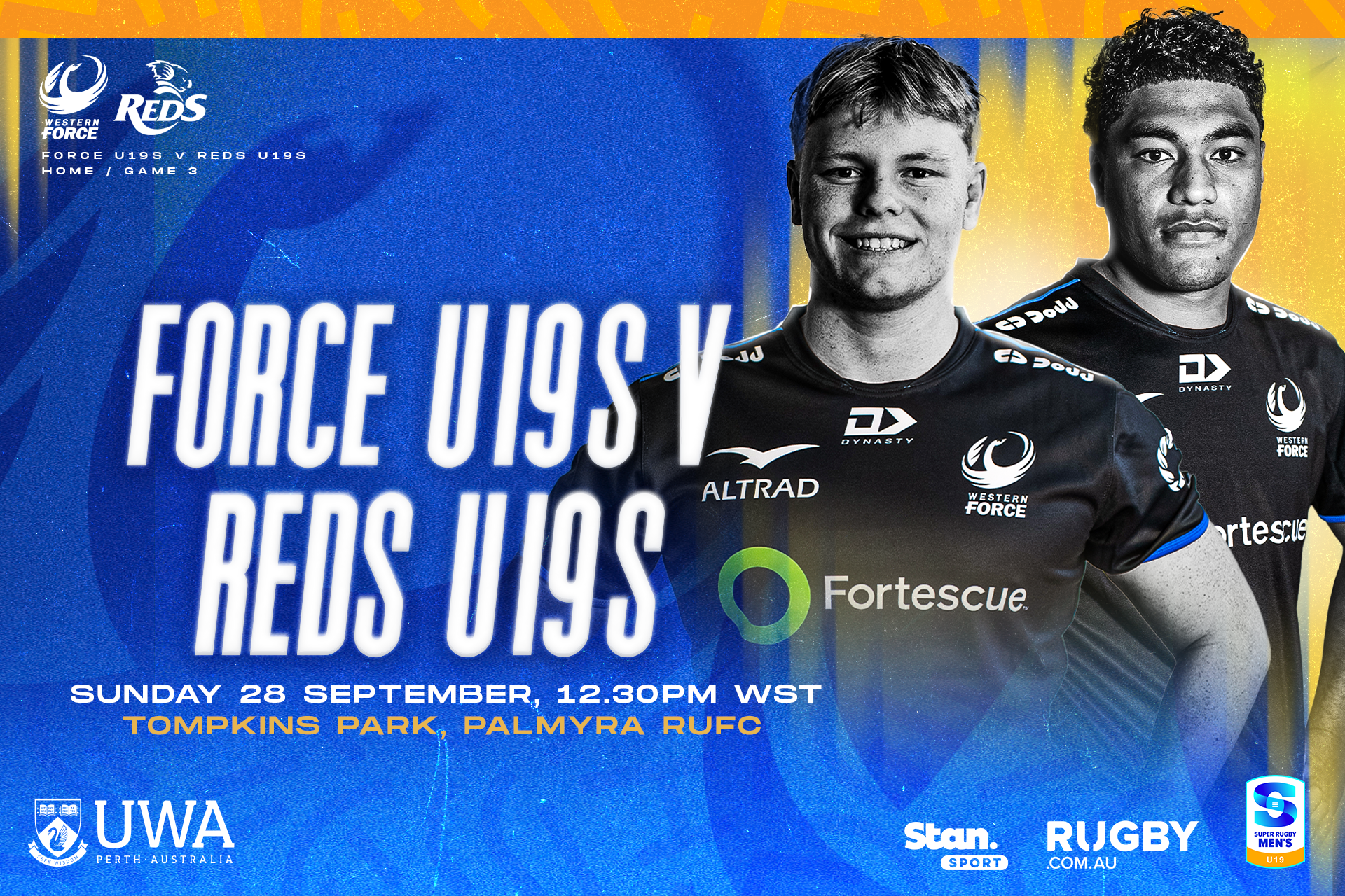 Forward pack shuffle for Force U19s' season-ending clash with Reds