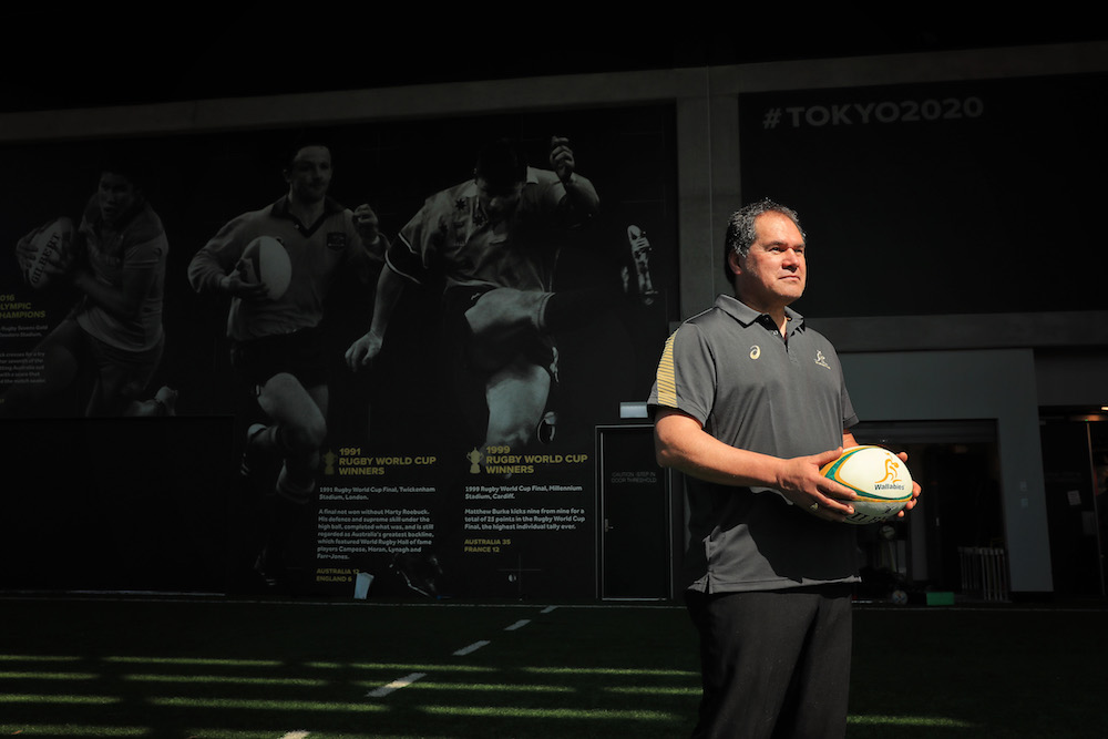 New Wallabies coach Dave Rennie kicks off tour with traditional welcome