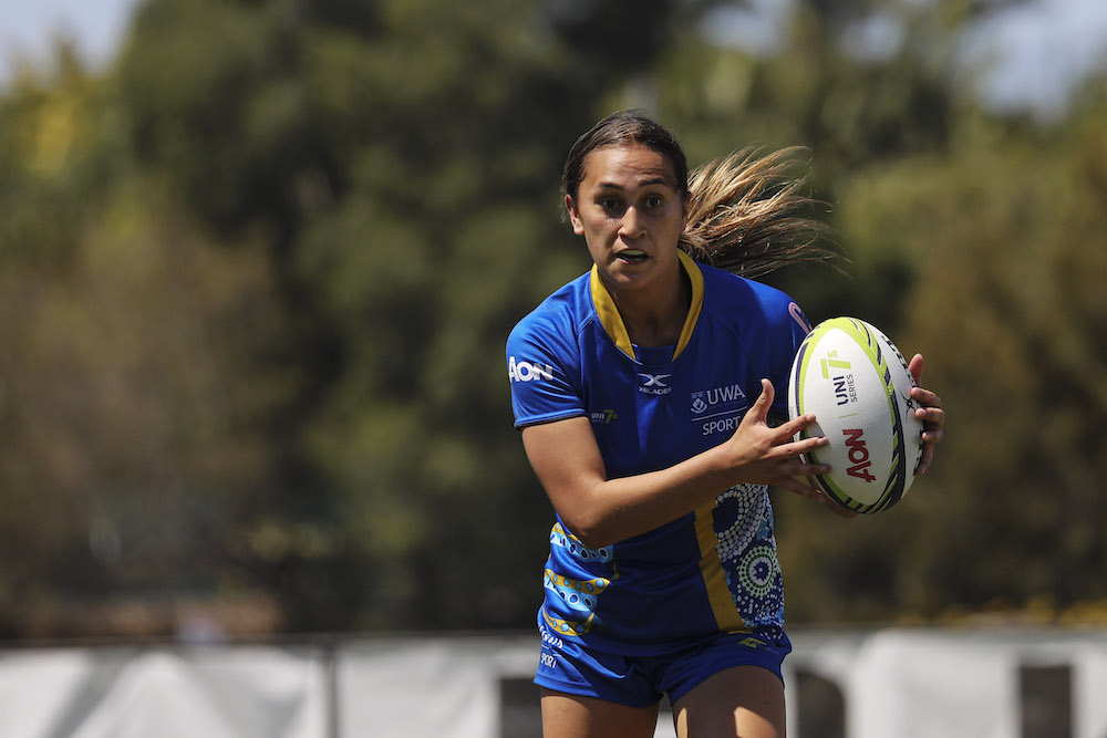 Team UWA bounce back during round two of the AON Uni 7s