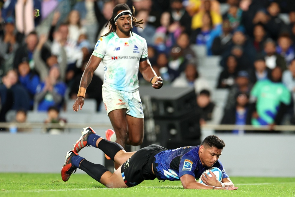 Blues cruise to victory over Drua in Super Rugby finals