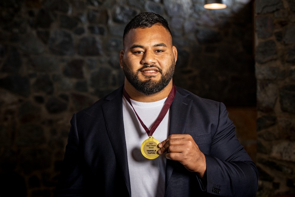 Reds prop Taniela Tupou wins back-to-back Pilecki Medals