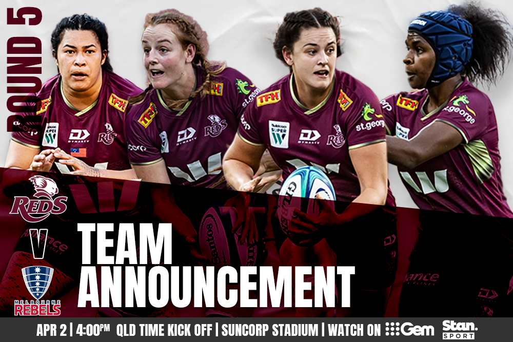 Queensland Reds side named for Women in Rugby Round Double Header