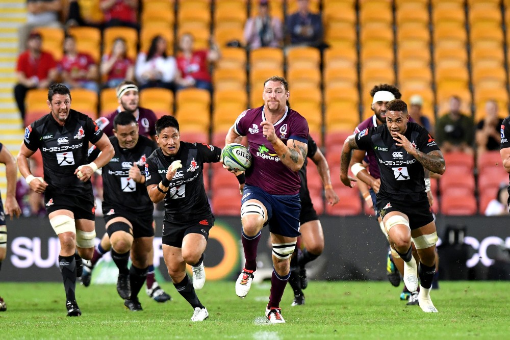 Reds hold on for crucial win against Sunwolves in Suncorp card-athon