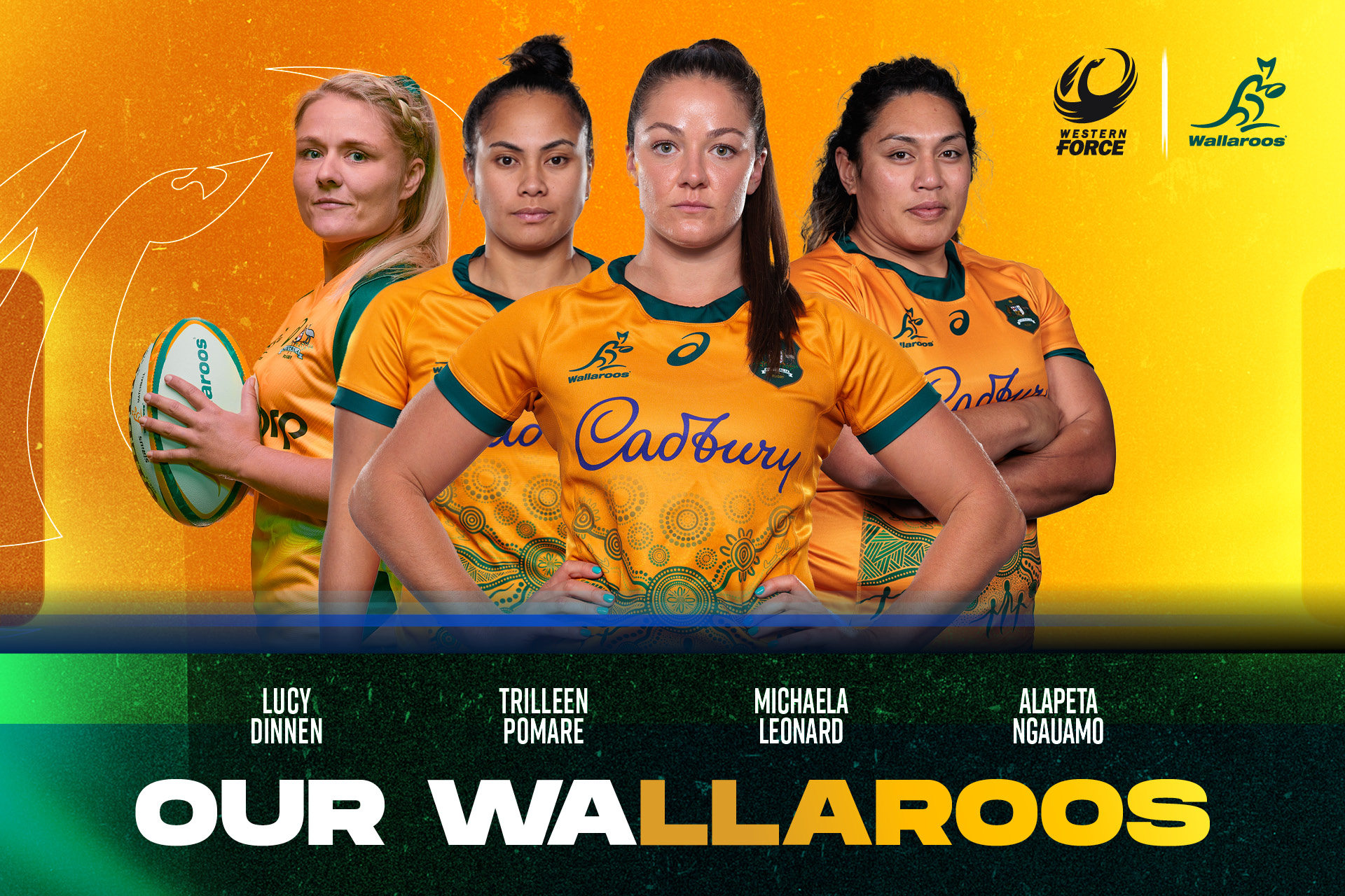 Dinnen named among four Force players in Wallaroos squad for WXV2
