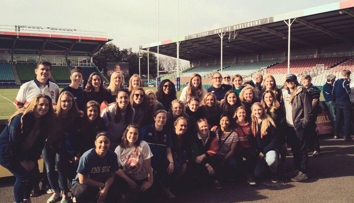 Women's college rugby's best use spring break to tour Europe