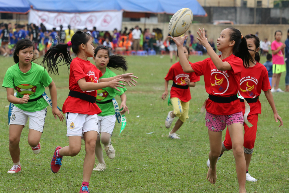 Aussie Sevens Stars support young rugby players in Vietnam