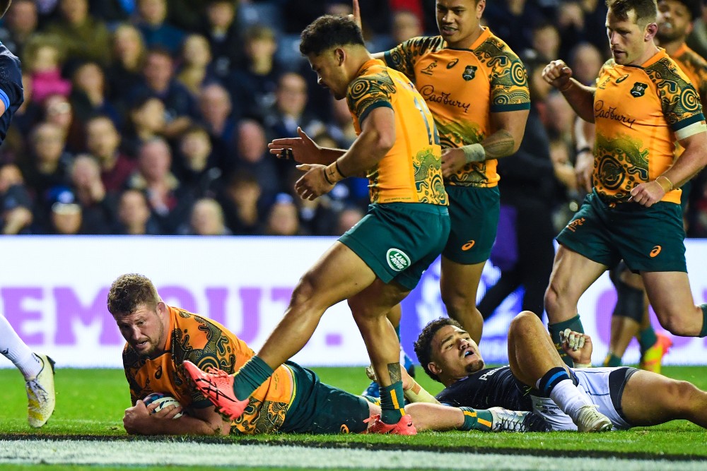 Wallabies hold on for hard-fought victory over Scotland