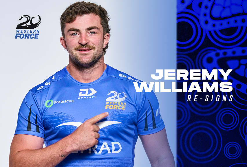 Club captain Jeremy Williams re-commits to Western Force with new deal