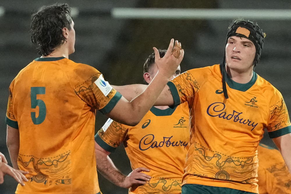 Archie Saunders scores a crucial try as Australia holds off fast ...