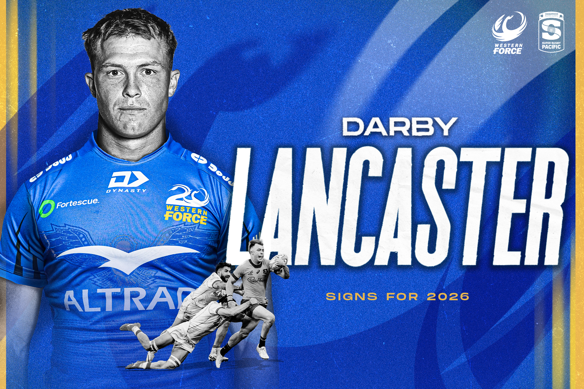 Force secure 'lightning quick' Wallabies winger Lancaster