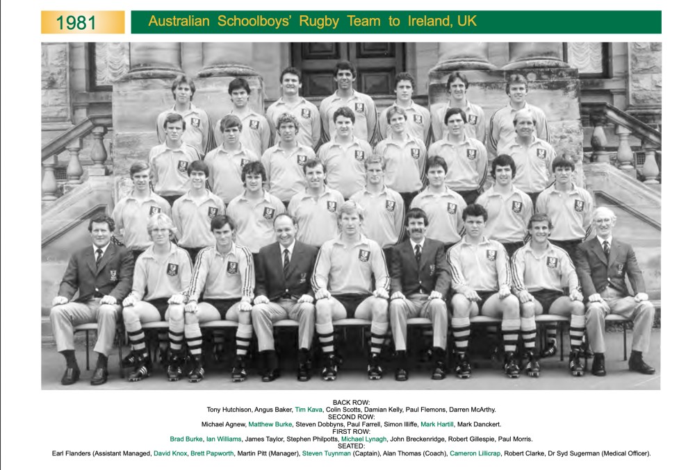 The best Australian Schoolboys side ever...or a close second