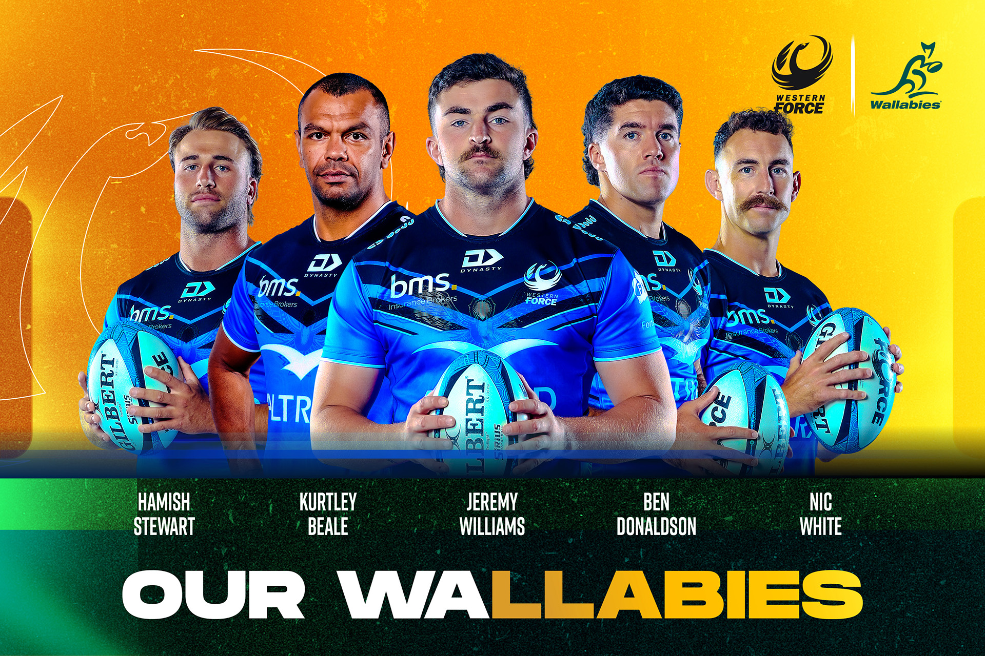 Five Force players selected in Wallabies squad for Wales & Georgia Tests