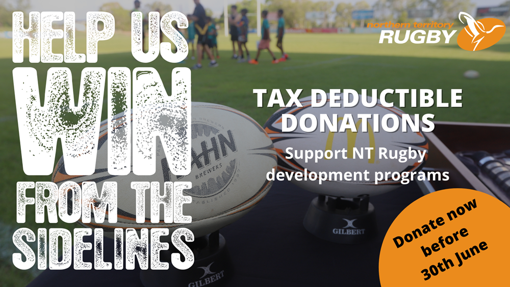 Northern Territory Rugby Union EOFY Tax Deductible Donation