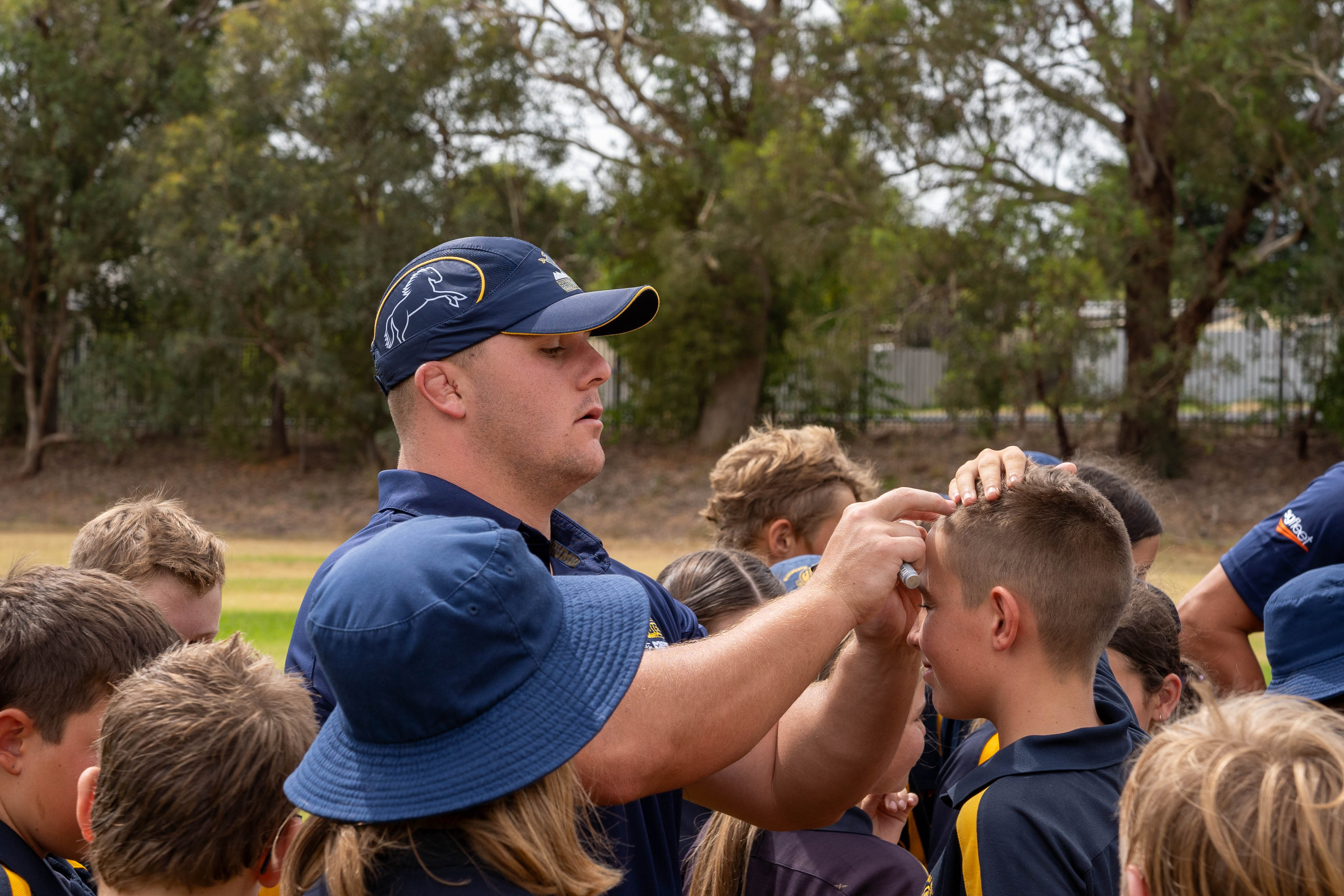 Brumbies stars inspire at school visit in Harden
