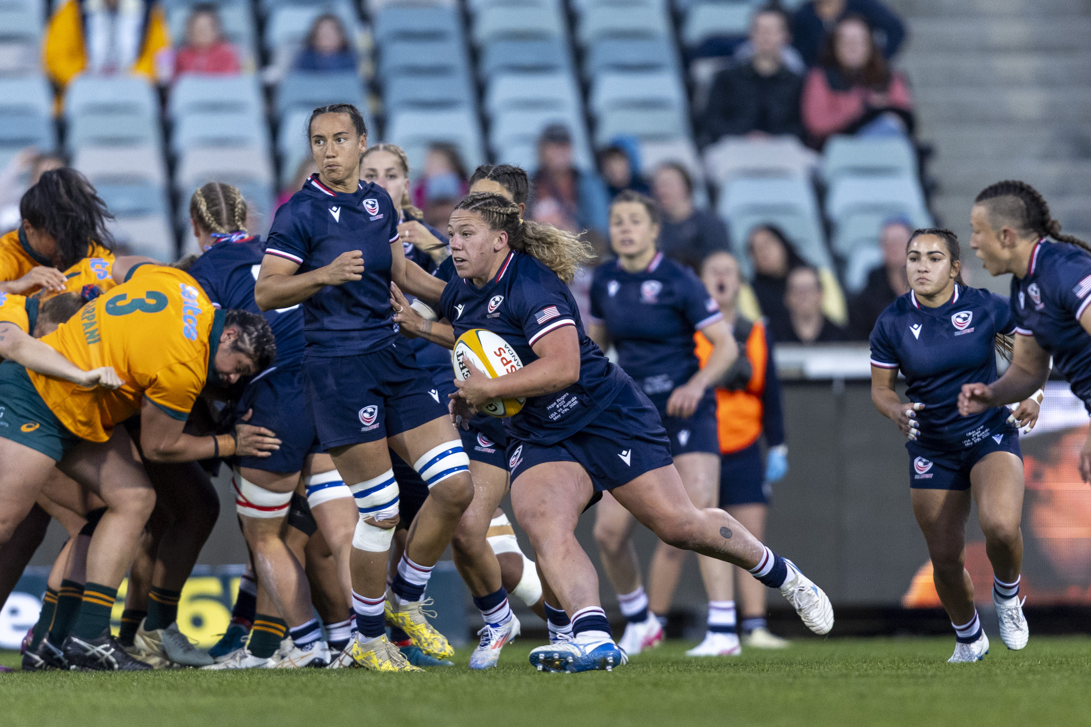 Wallaroos edge out USA despite Hope Rogers' Hat-Trick