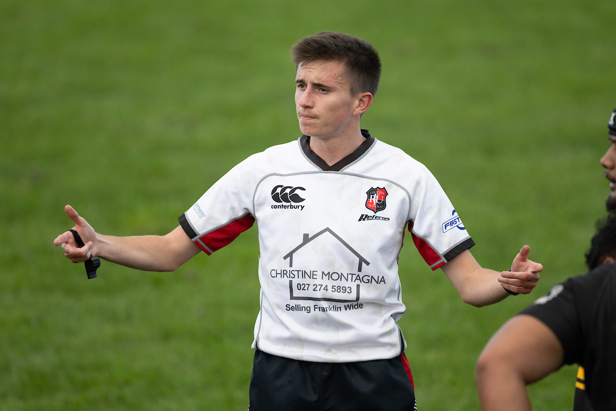 Counties Manukau Referee Liam Sargent to make 1st Division Debut