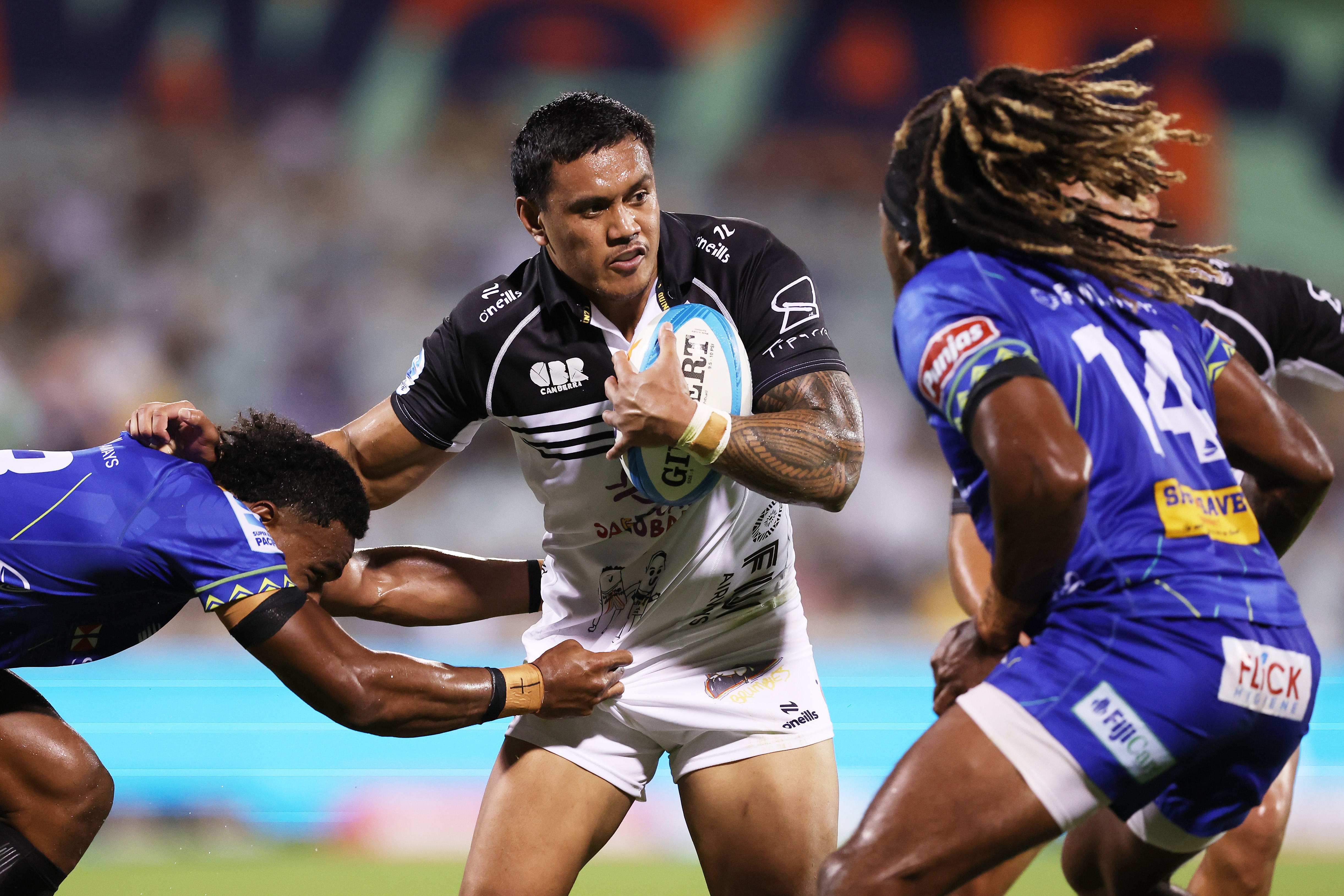 Brumbies flex their muscles with Ikitau scoring hat-trick