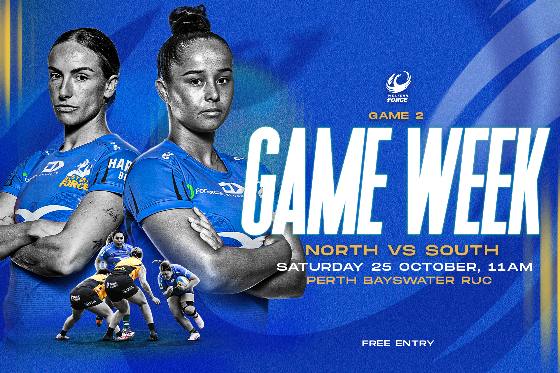 Gameday Info - North vs South Game 2 - Saturday 25 October